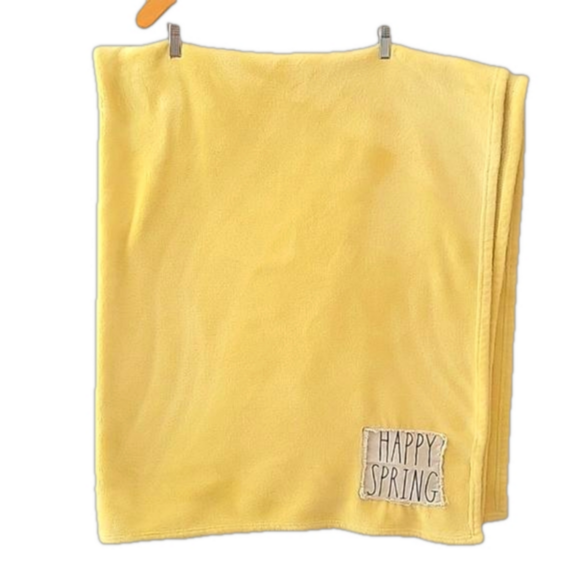 Rae Dunn | Other | Rae Dunn Happy Spring Butter Yellow Soft Snuggly ...